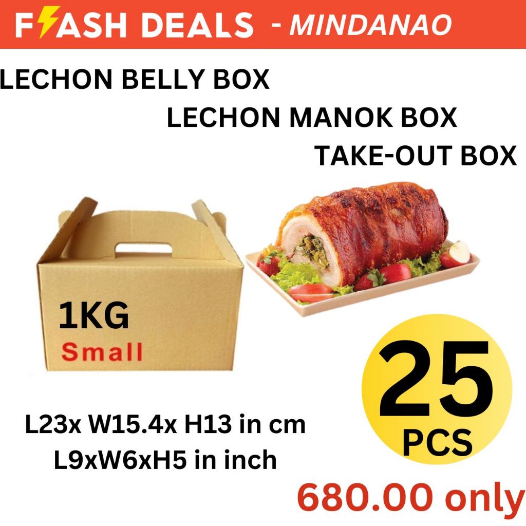 25pcs SMALL Lechon Belly Box | Chicken Box | Fruit Box | Takeout Lechon ...