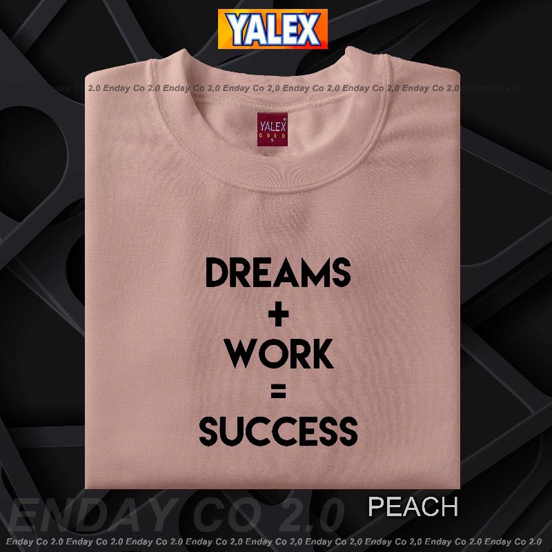 DREAMS WORK SUCCESS Minimalist Aesthetic Statement Unisex Tshirt ...