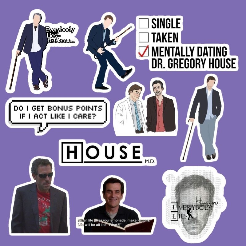 House MD Laminated VINYL Waterproof Stickers | Shopee Philippines