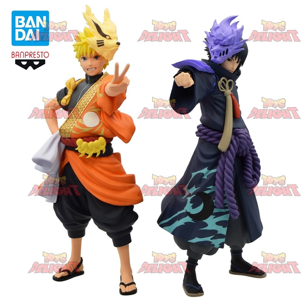 Naruto Sasuke Banpresto 20th Anniversary action display figures ...