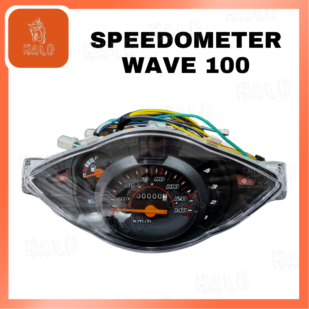 [HALO MOTOR] MOTORCYCLE SPEEDOMETER GAUGE ASSY WAVE 100/110 | Shopee ...