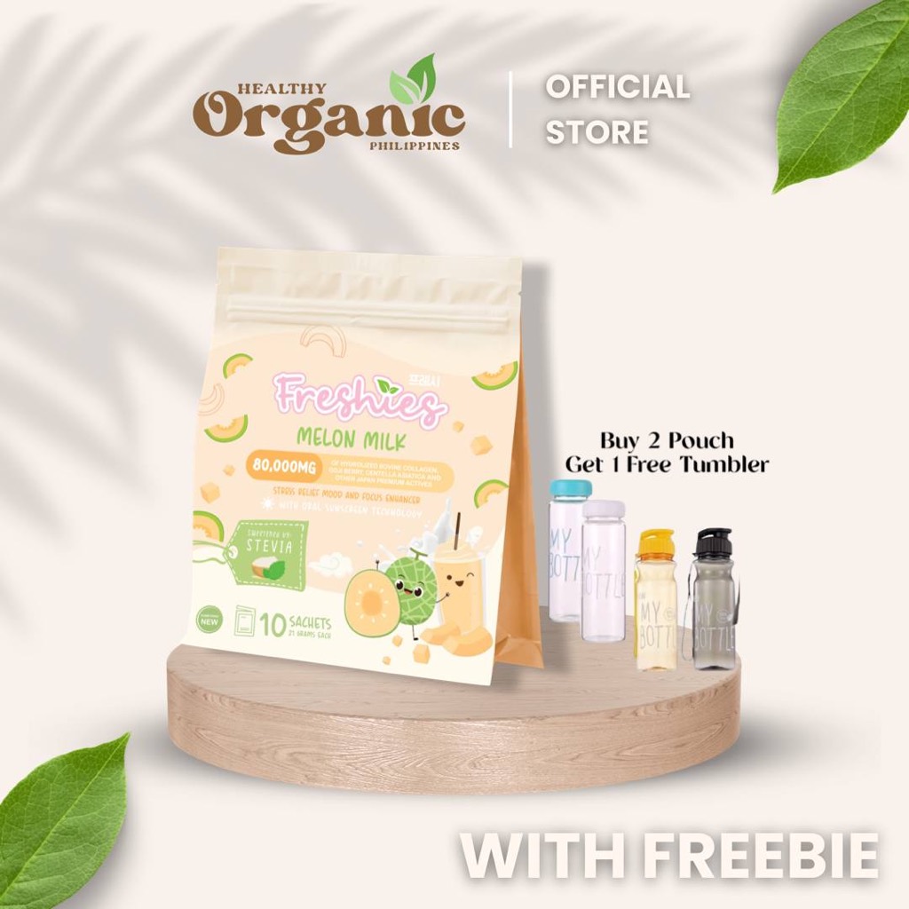 FRESHIES Melon Milk Powder Drink Hydrolyzed Collagen Stress Free ...