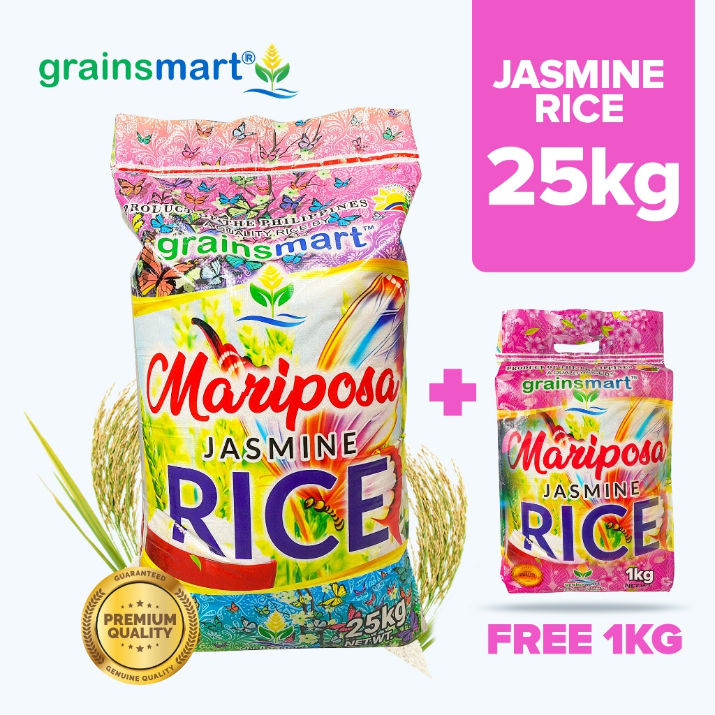 Grainsmart Rice Mariposa Jasmine Rice 25KG | Shopee Philippines