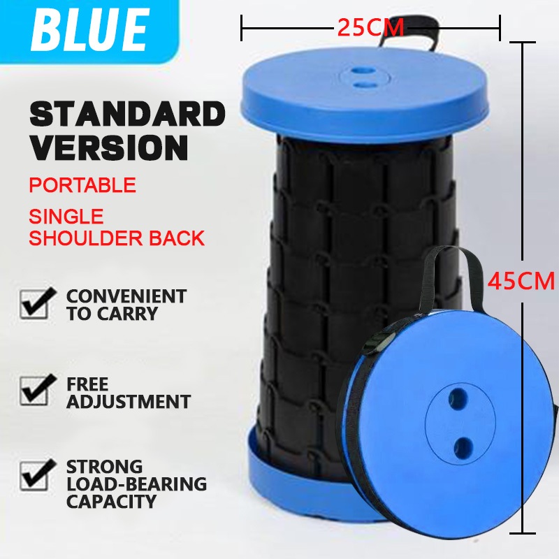Retractable Folding Stool Camping Chair Outdoor Portable Chair Space ...