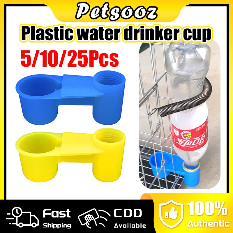 Plastic Bird water drinker cup 5/10/25Pcs Automatic Pigeon drinking ...
