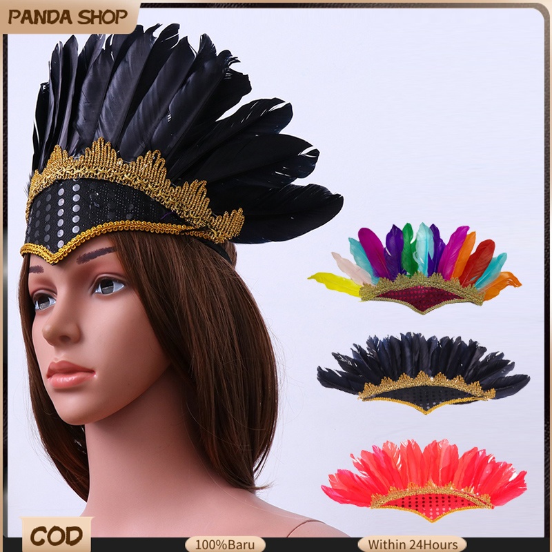Feather Headdress Colorful Party Headwear For Fancy Dress Party ...