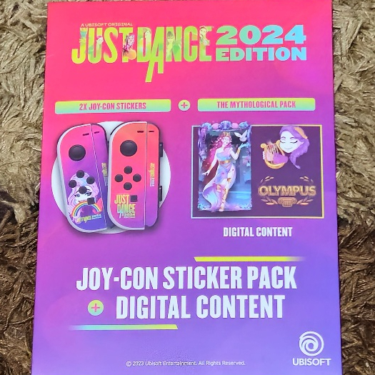 Just Dance 2024 Edition Joycon Sticker + Digital Content Code | Shopee ...