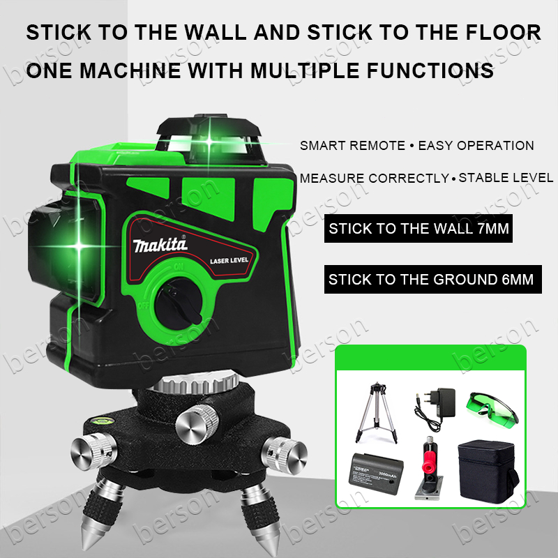 Laser Level+Box 12-Line Green Laser Level+Box 3D Laser Level+box 12 ...