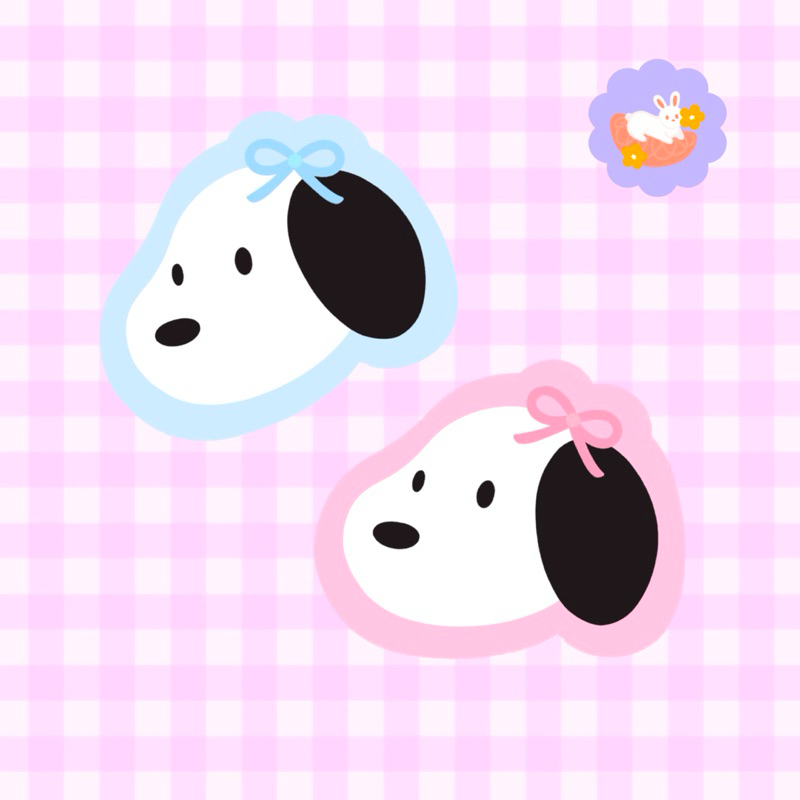 Ribbon / Bow Snoopy Fan Art - Waterproof Vinyl Sticker | pomelo paints ...