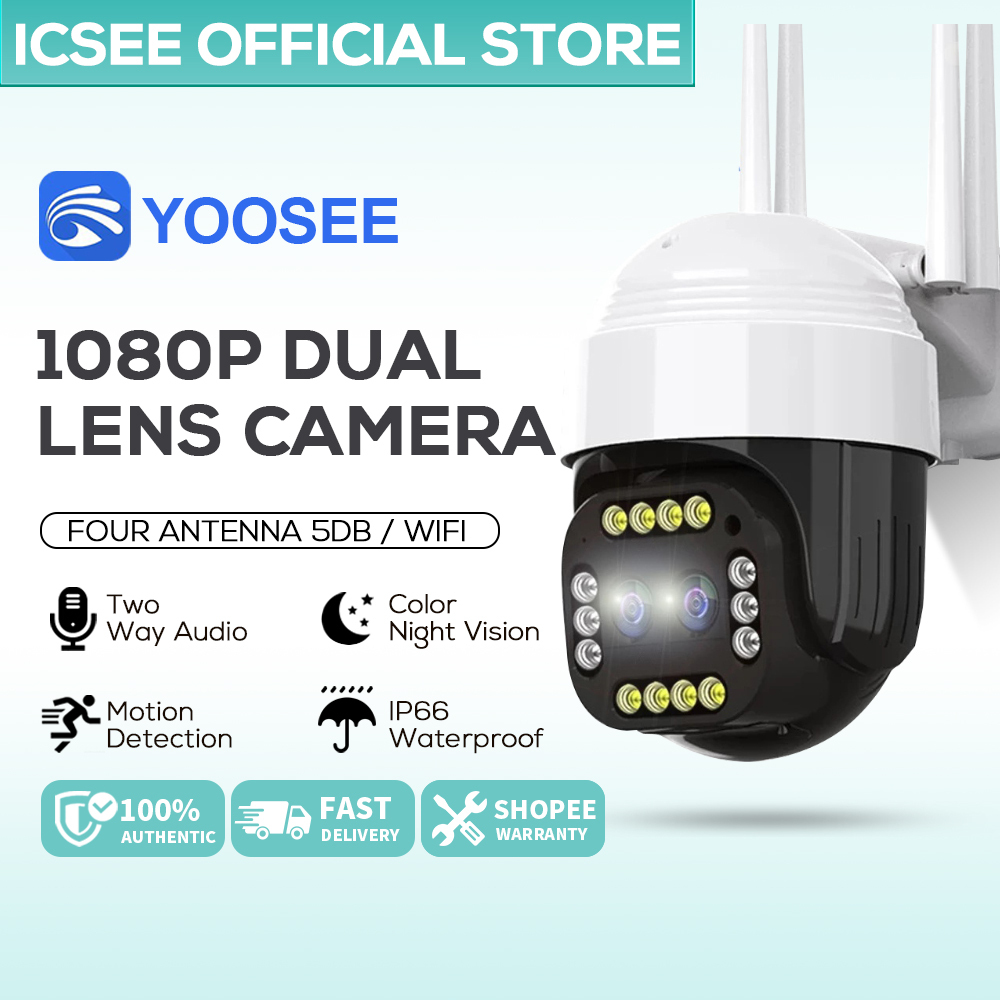 Yoosee Wireless Dual Lens WiFi Outdoor Waterproof Infrared Night Vision ...