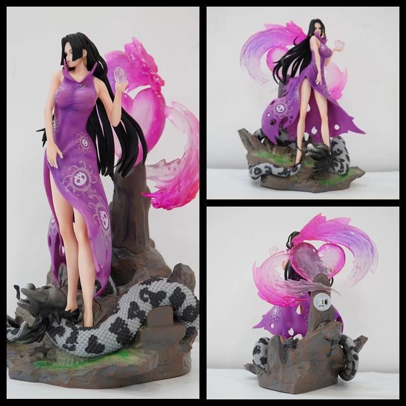 Hey Anime-One Piece Boa hancock Big figures with Light 40cm | Shopee ...