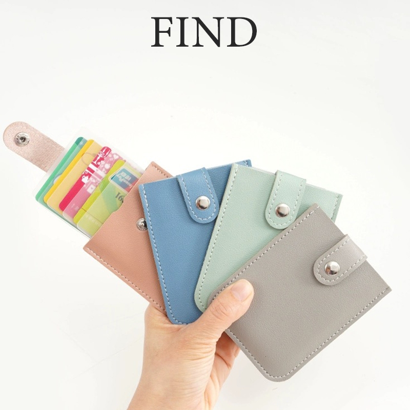 Pull Card Bag Leather Coin Purse Multi-card Slot Pocket Wallet bank ...
