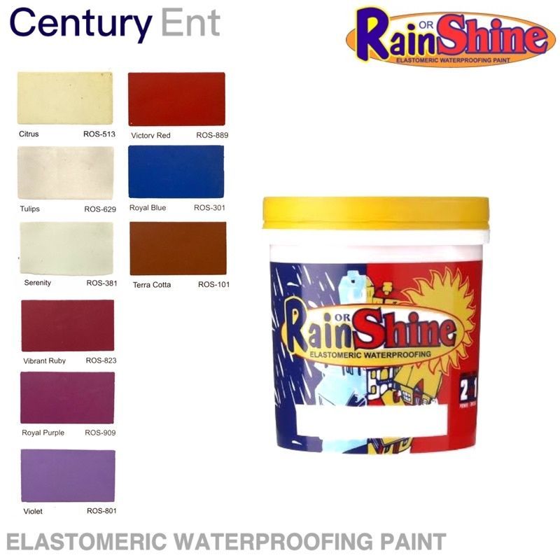 1Ltr | RAIN OR SHINE | Elastomeric Waterproofing Paint | Waterbased ...