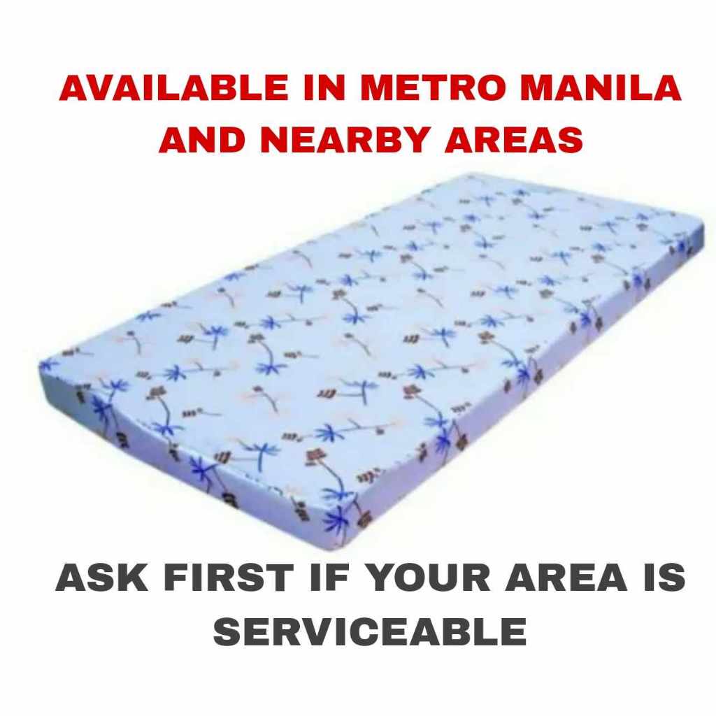 URATEX FOAM WITH POLYCOTTON COVER (FREE DELIVERY within METRO MANILA ...