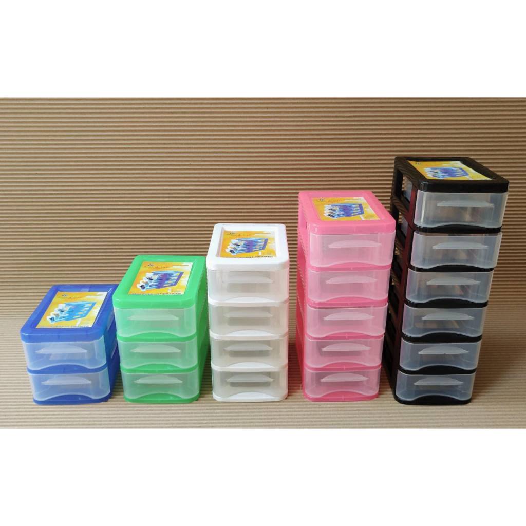 Plastic Mini Drawer 4 Layers (#380-4) Bundled Set of 8 | Shopee Philippines