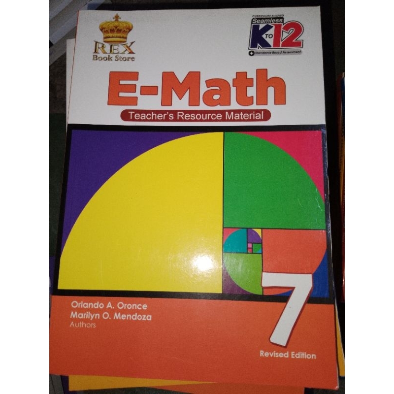 E - MATH grade 7 Teacher's Resource Materials (brandnew | Shopee ...