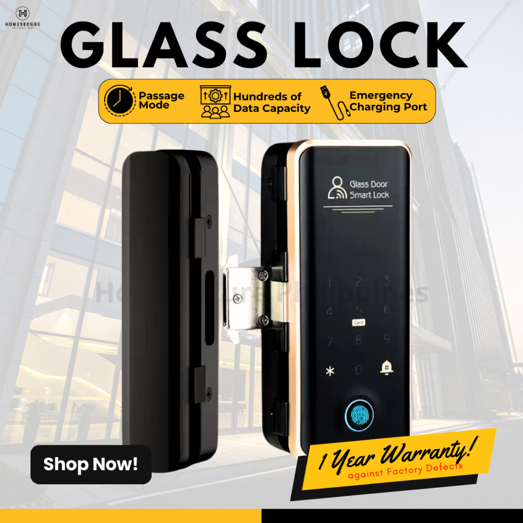 Homesecure Digital Door Lock Glass | Shopee Philippines