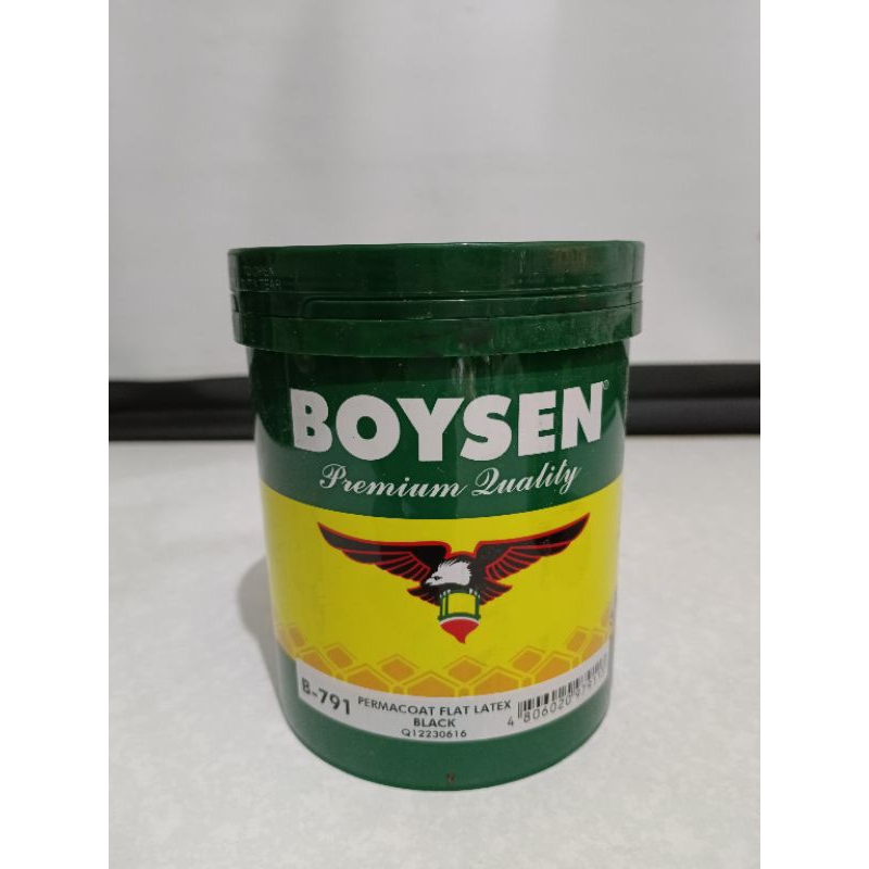 BOYSEN Paint B-791 Permacoat Flat Latex Black (4L) & (1L) | Shopee ...