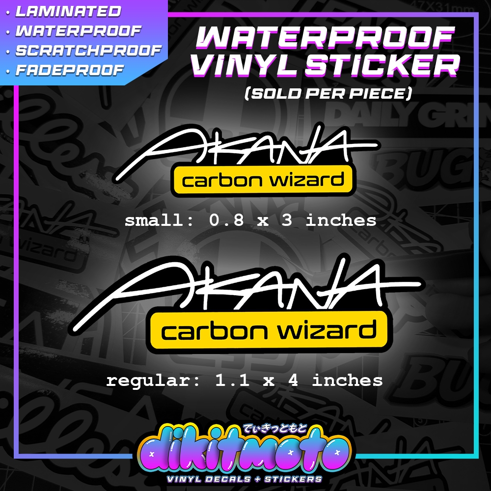 [dikitmoto] Akana Carbon Wizard Waterproof Vinyl Sticker Laminated ...