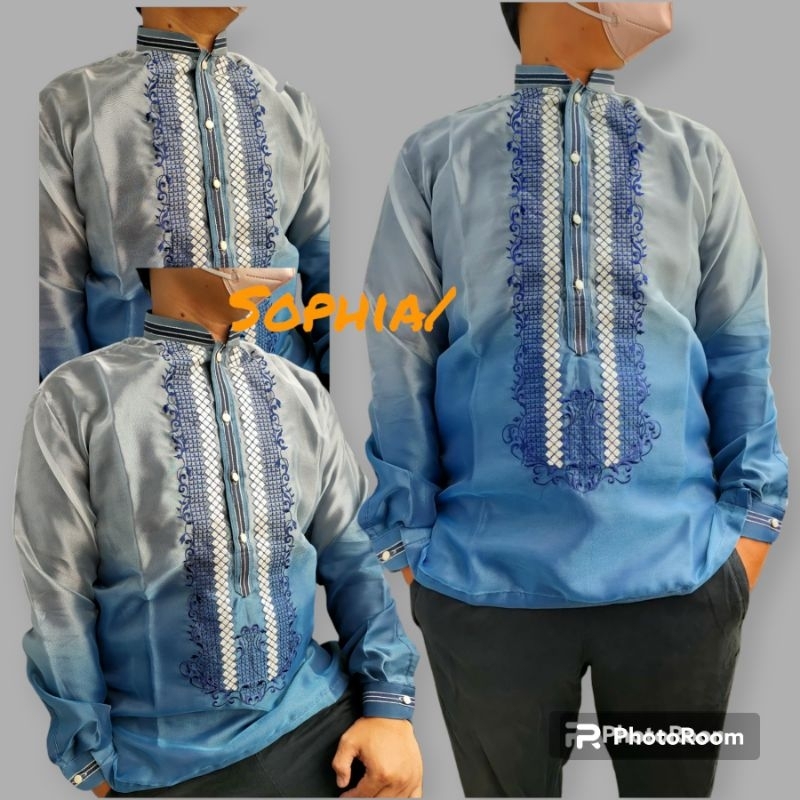 Barong Tagalog Modern barong with linning piña organza embroidery ...