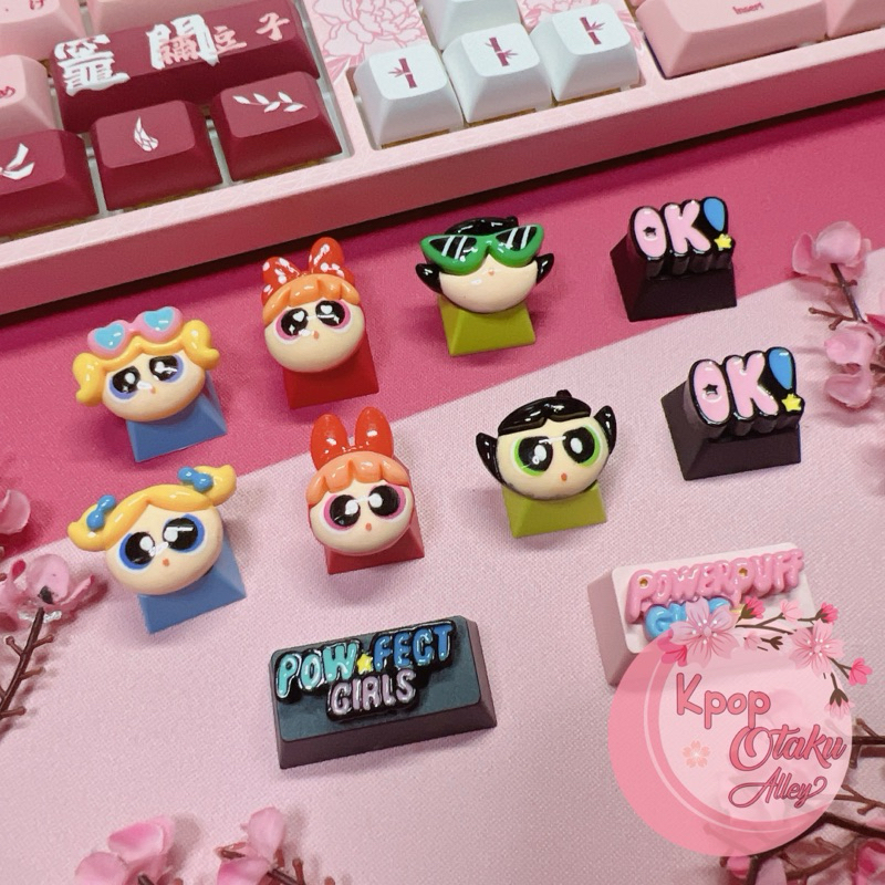 Powerpuff Girls Artisan Keycaps | Kpop Otaku Alley Keycaps | Shopee ...