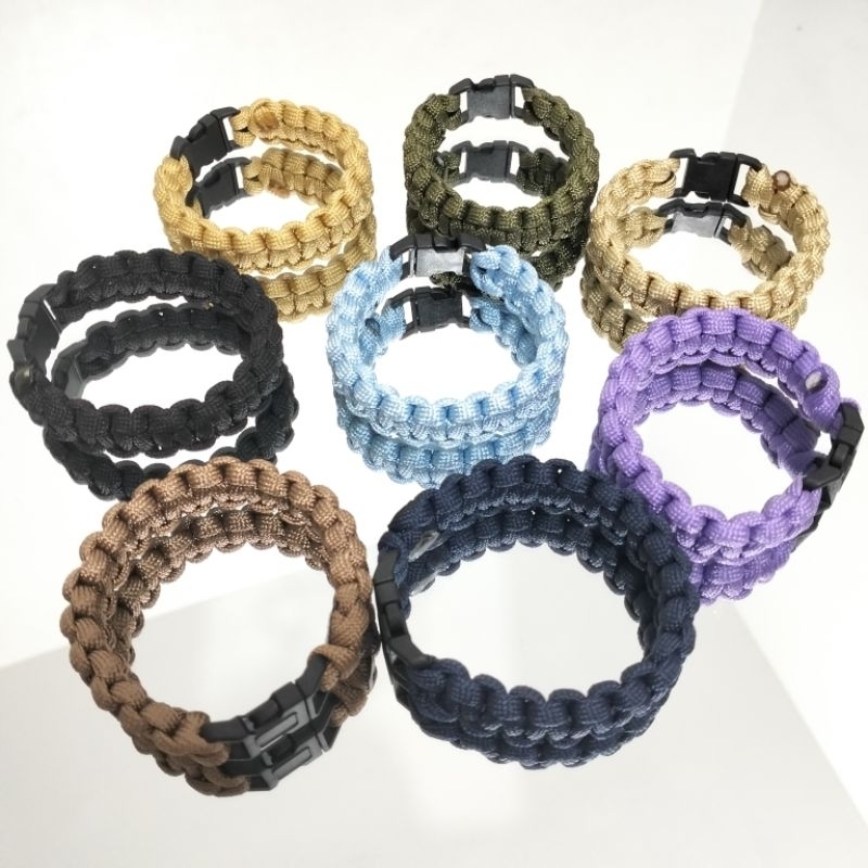 Simple Paracord String Bracelet with Buckle Lock | Shopee Philippines