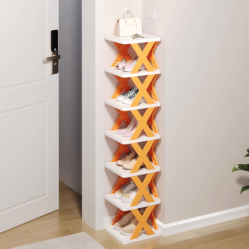 Shoes shelf simple household storage shoes, put the shoe and cover ...