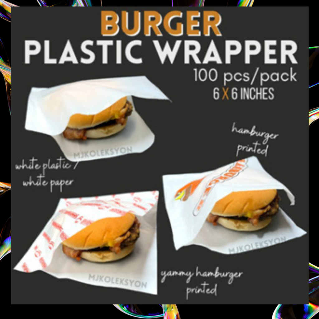 Burger Plastic Wrapper 100pcs Hotdog Sandwich Wrapper | Shopee Philippines