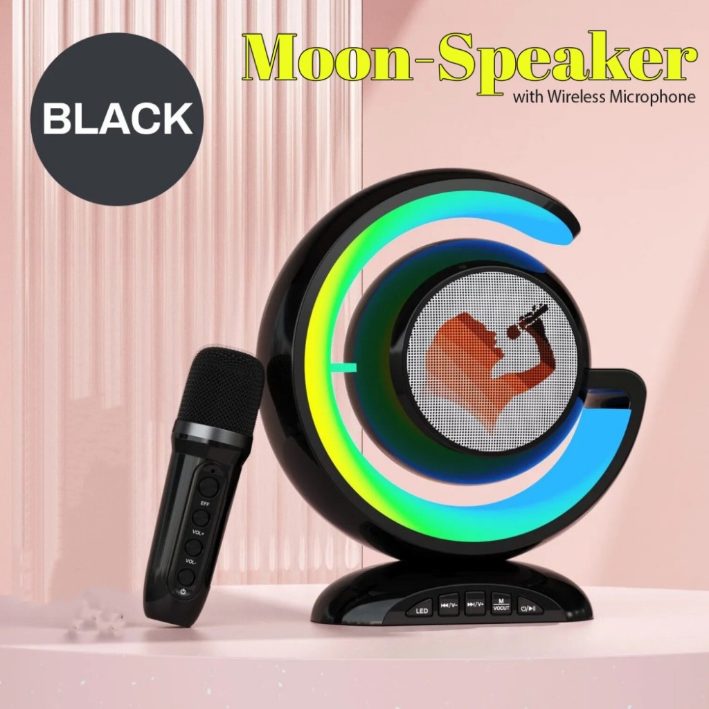Moon Speaker - KTV Home Karaoke Bluetooth Speaker with Wireless ...
