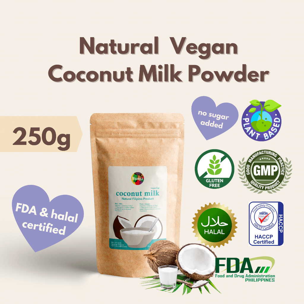 Natural Vegan Coconut Milk Powder (250g / 1kg) | Shopee Philippines
