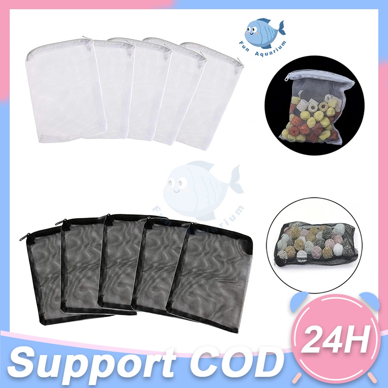 Filter Media Bag Aquarium Filter Net Bag Nylon Mesh Net Bag With Zipper ...