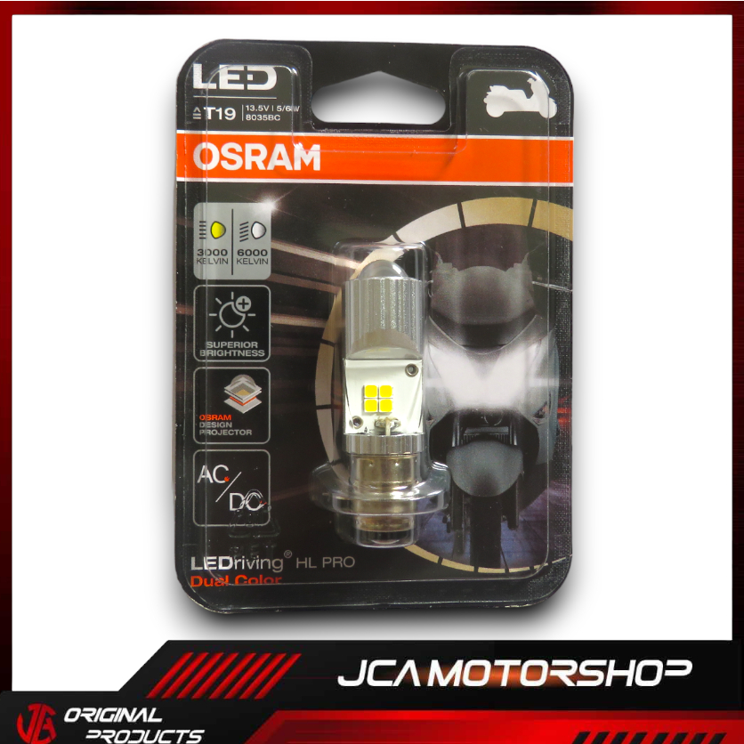 ORIGINAL OSRAM LED T19 PRO DUAL COLOR (LB: COOL WHITE - HB: GOLDEN YELLOW) | Shopee Philippines