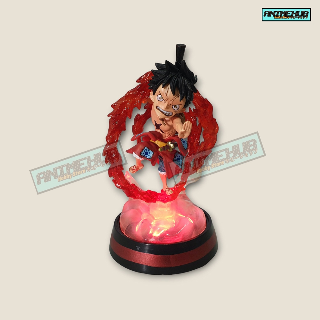 One Piece Monkey D. Luffy with LED WCF GK W17S Knock Off | Shopee ...