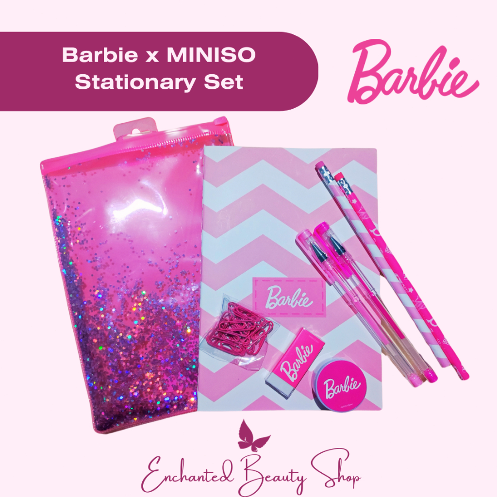Barbie x MINISO Stationary Notebook Set | Shopee Philippines