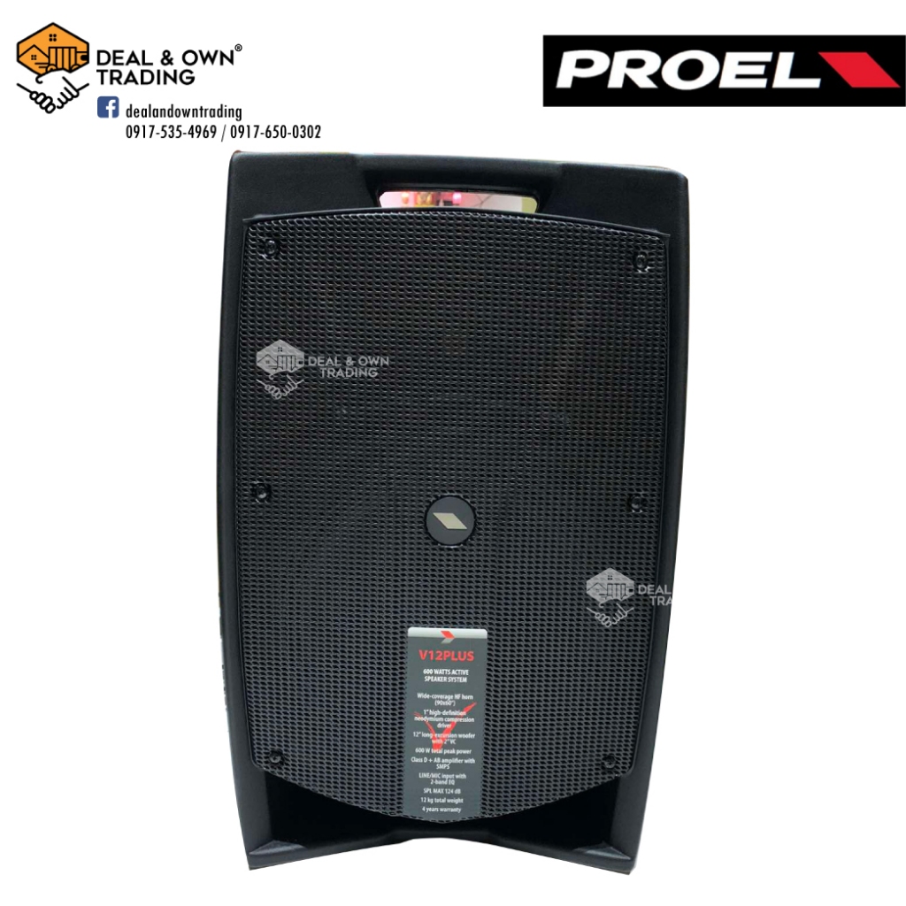 PROEL V12 Plus Active Powered Speaker 600W | Shopee Philippines