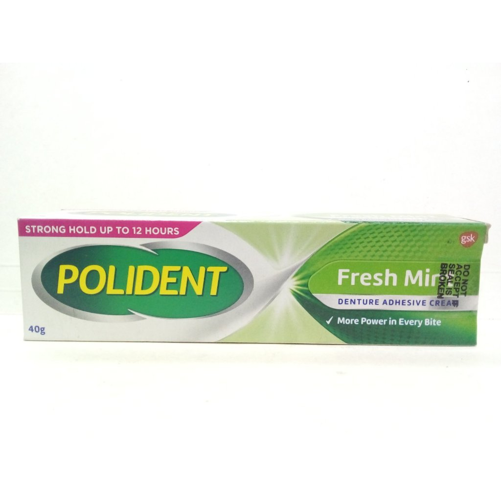 POLIDENT Denture Adhesive 40g Fresh Mint | Shopee Philippines