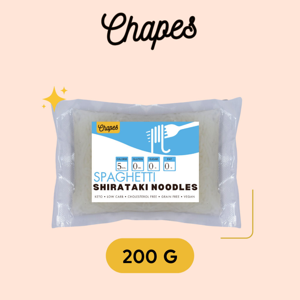 Chapes Keto Snacks Shirataki Spaghetti Noodles | Shopee Philippines