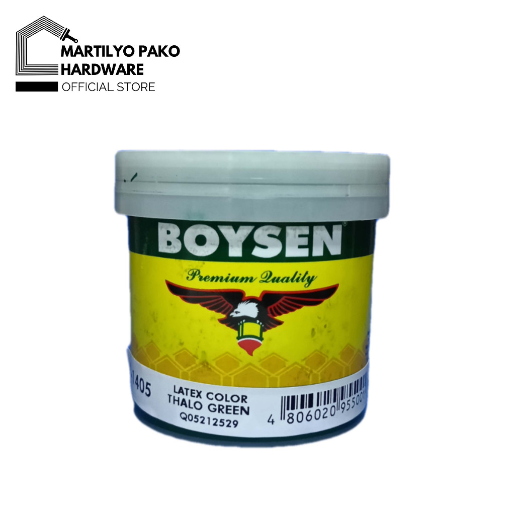 BOYSEN Paint Latex Color 1/4Liter Thalo Green | Shopee Philippines