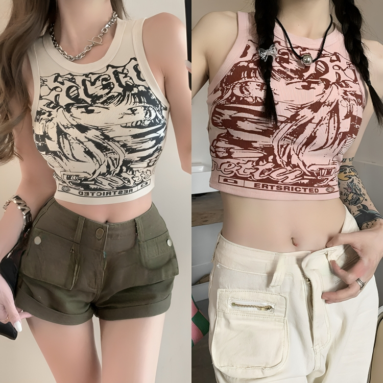 Racer Back for Women Crop top Ribbed Knitted Korean Trendy Sando Rib ...