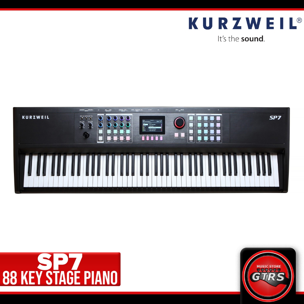 Kurzweil SP7 Stage Piano with 88-Note Fully-Weighted Hammer-Action with ...
