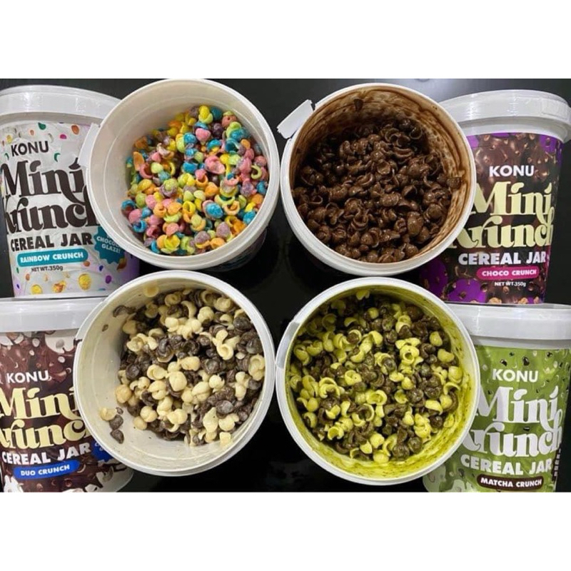 KONU Mini Krunch Crunchy Cereals | Ready‑to‑Eat Snack | 60g Solo Cup ...