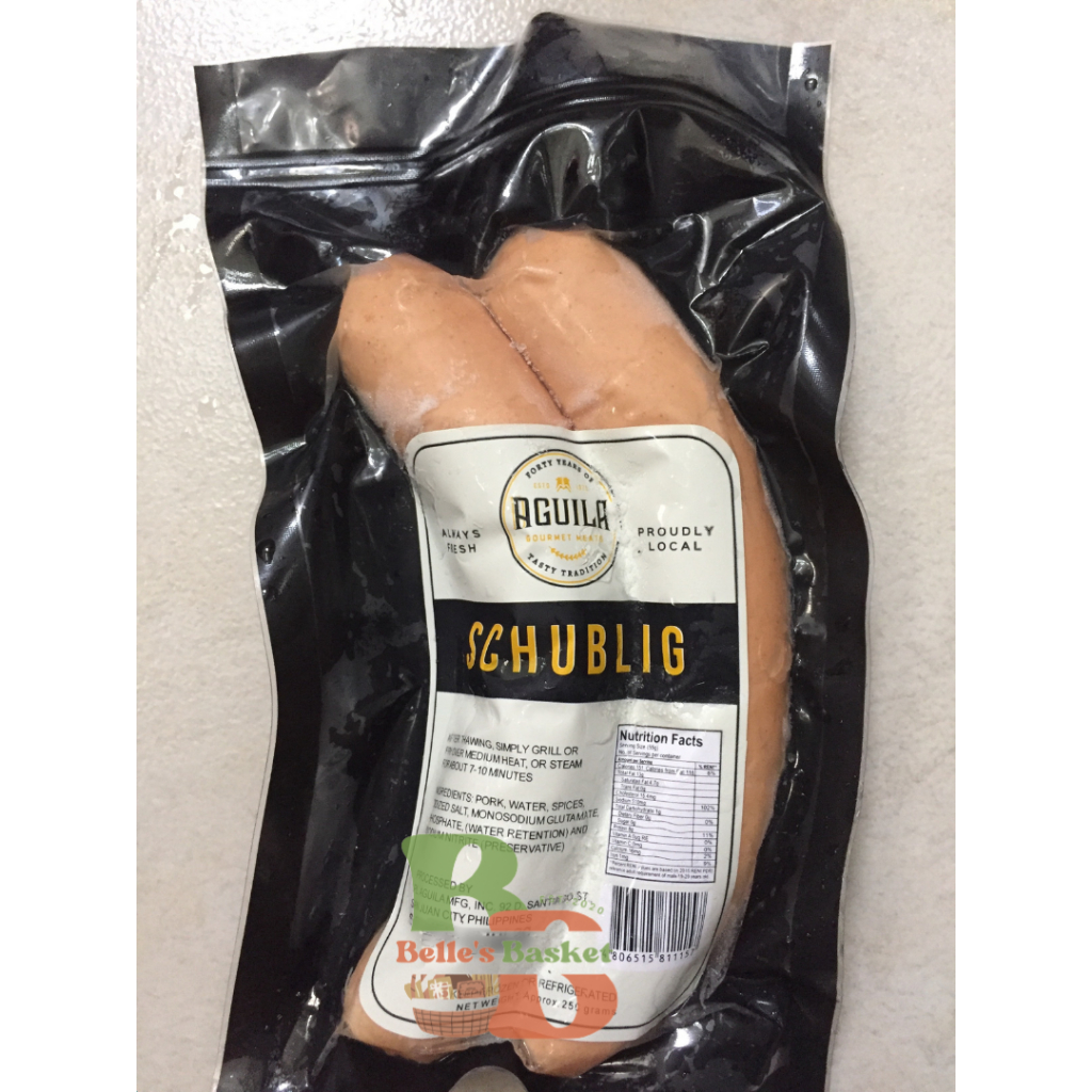 Aguila Schublig Sausage 250g & 500g (for metro manila buyers only ...