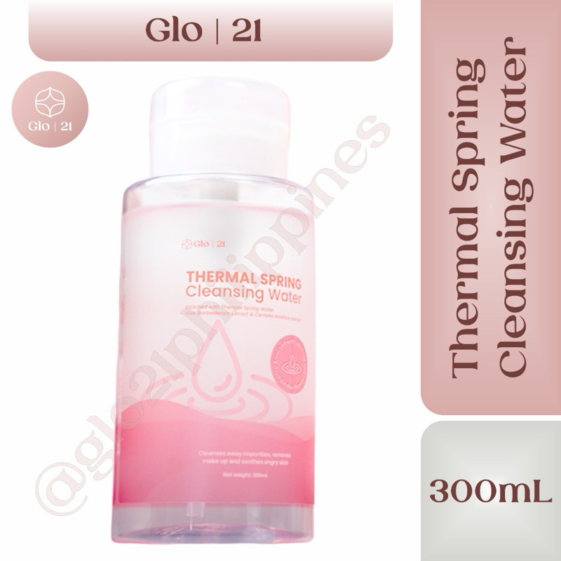 Glo21 Thermal Spring Cleansing Water Sensitive Acne-Prone Oily Dry ...