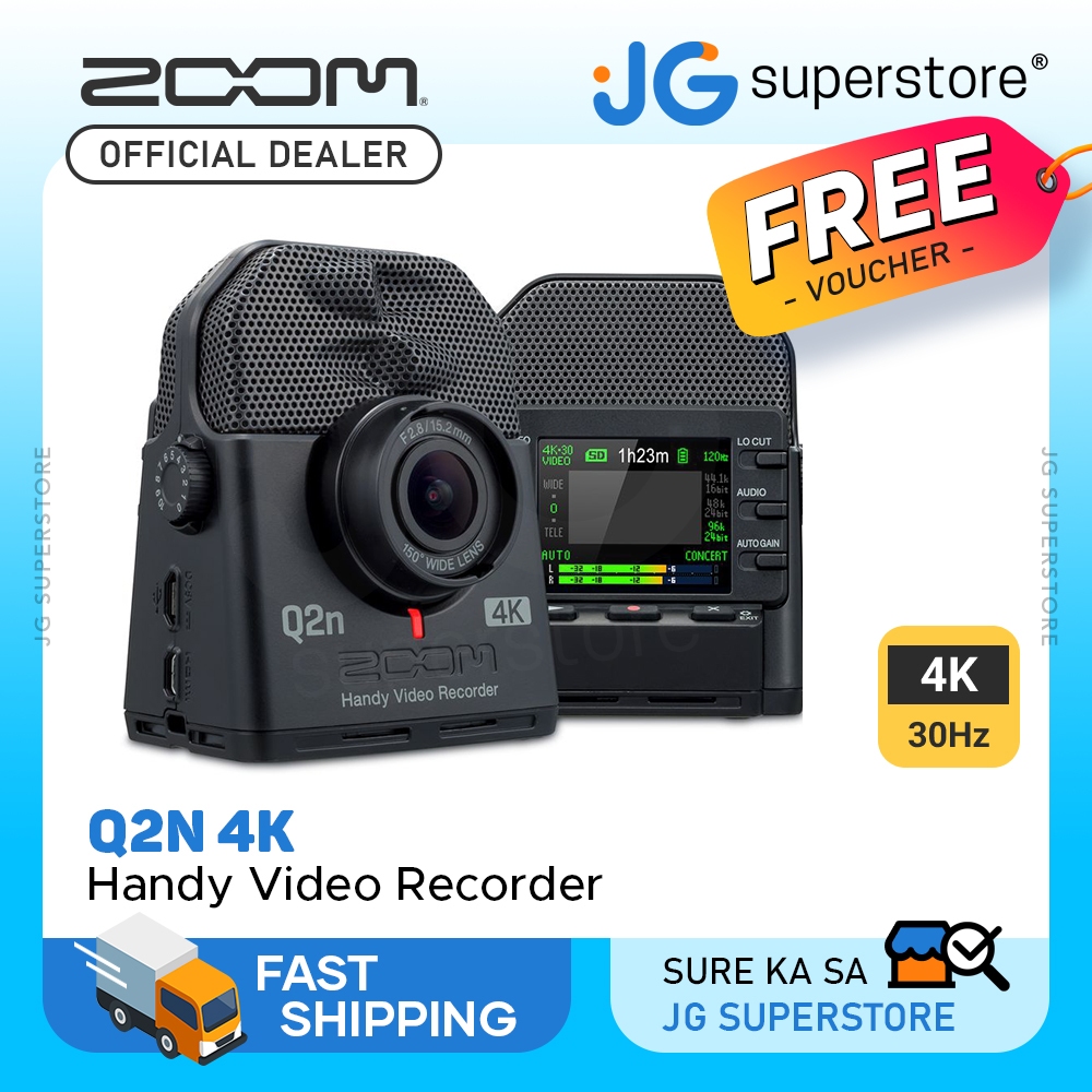 Zoom Q2n-4K 4K 30Hz Handy Video Recorder w/ microSD Card Memory ...