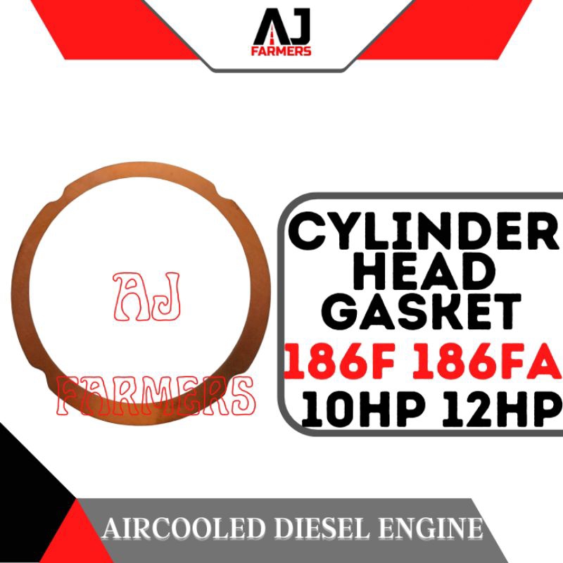Cylinder Head Gasket Aircooled Diesel Engine 186F 186FA 10HP 12HP ...