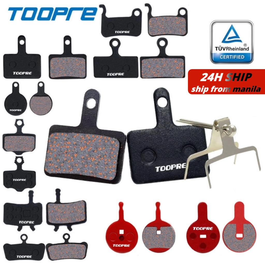 TOOPRE 2Pairs MTB Disc Brake Pads Resin Semi Metal M446 M355 M395 BB5 ...
