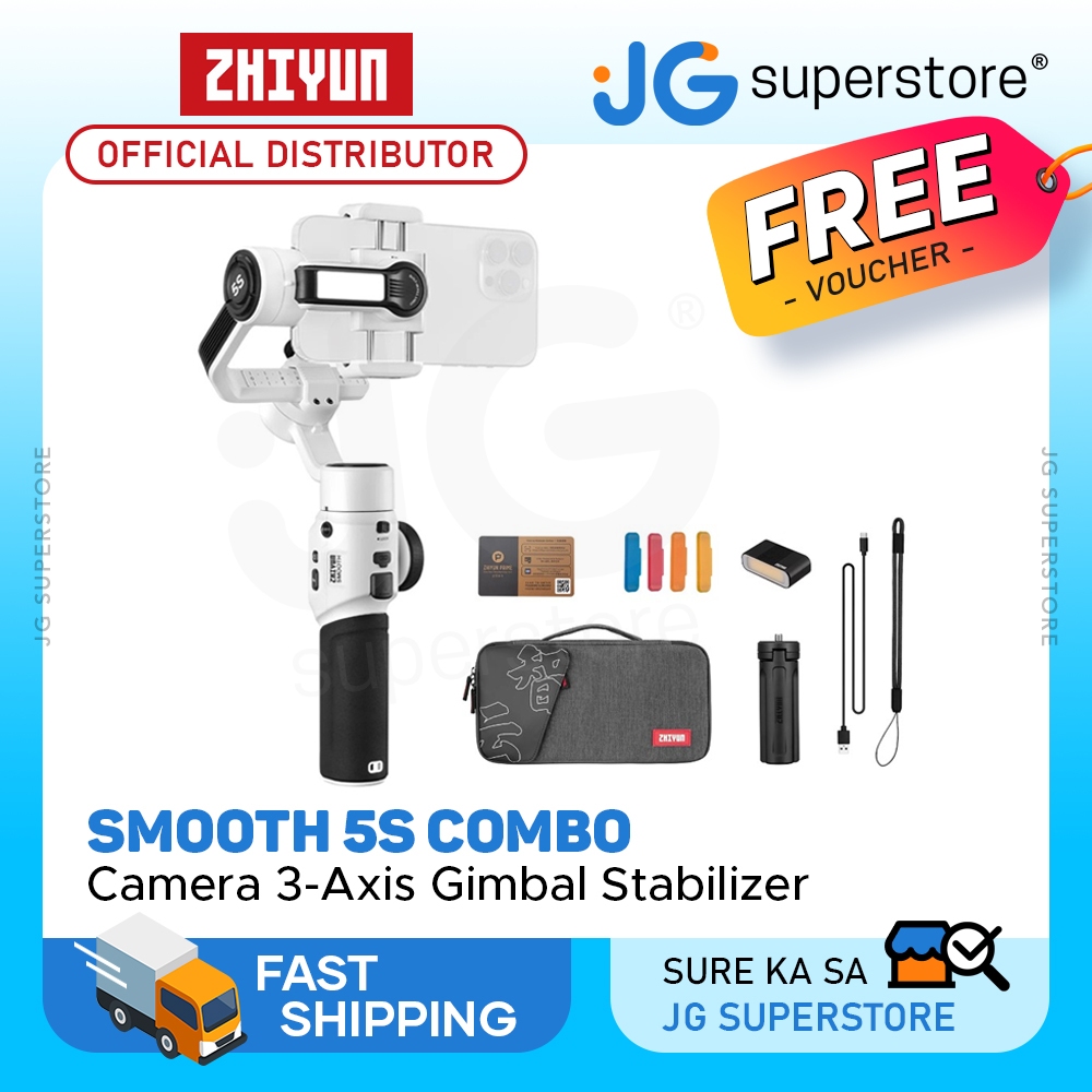 [CLEARANCE] Zhiyun Smooth 5S Smartphone 3-Axis Gimbal Stabilizer Kit ...