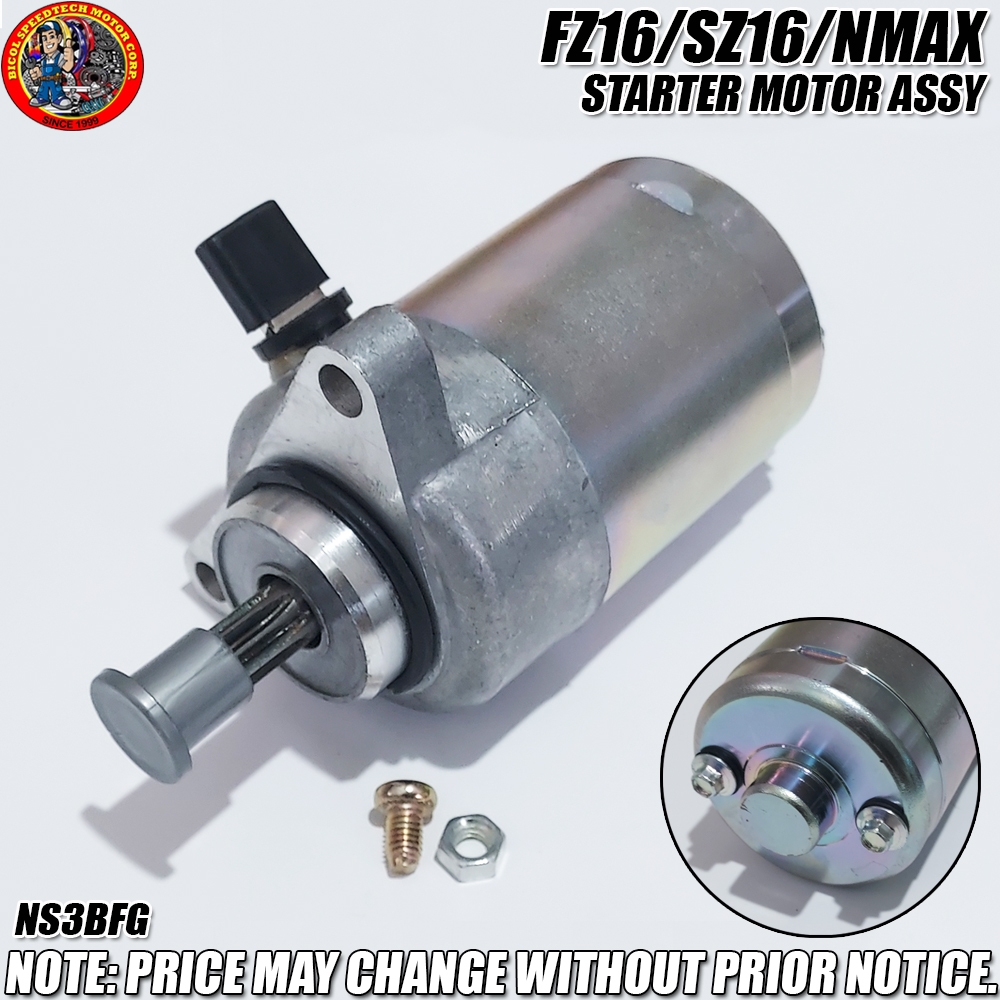 FZ16/SZ16/NMAX STARTER MOTOR ASSY (NS3BFG) | Shopee Philippines