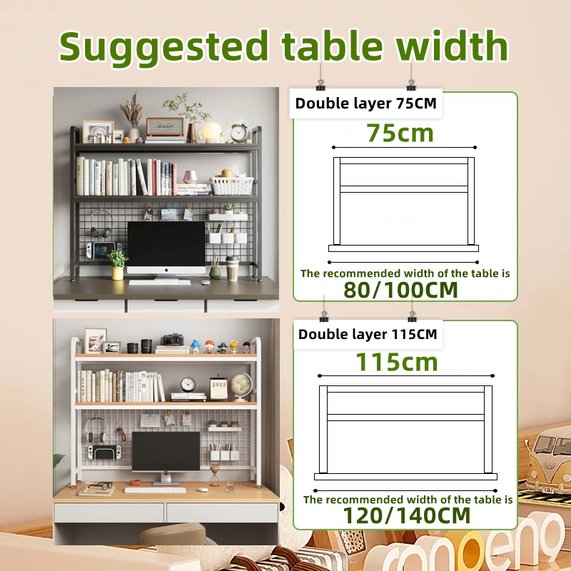 COD Desktop Rack Desk Shelf Organizer Book Shelf Organizer Adjustable ...
