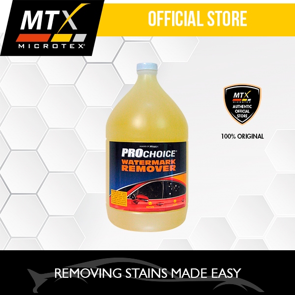Microtex Prochoice Rain Stain Remover 4L (Watermark Remover,Glass ...